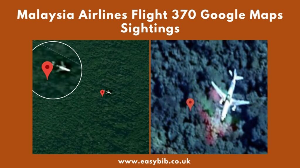 Malaysia Airlines Flight 370 Google Maps Sightings