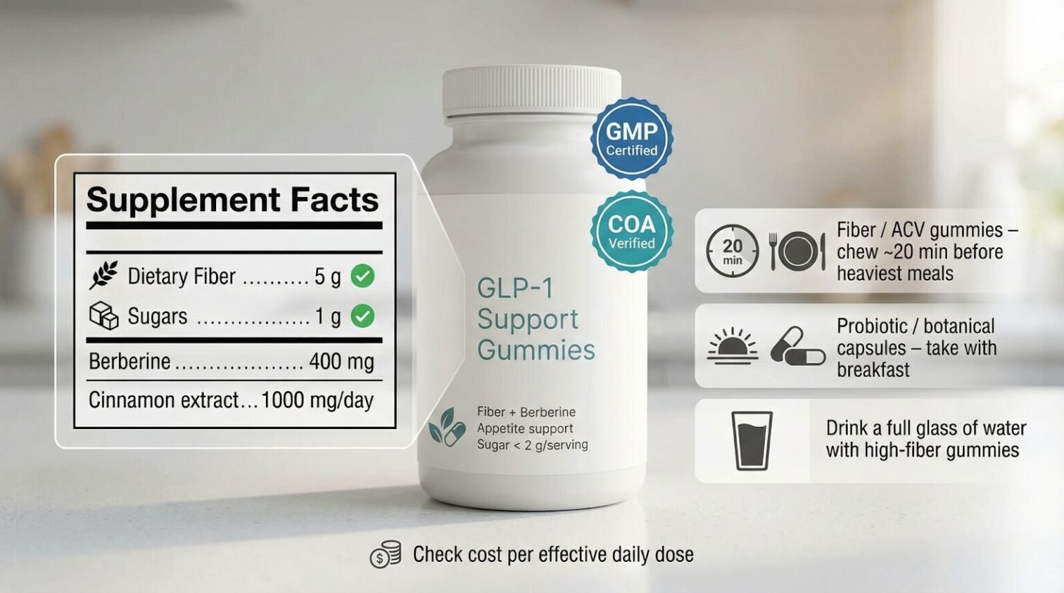 9 Best GLP-1 supplement gummies for weight loss